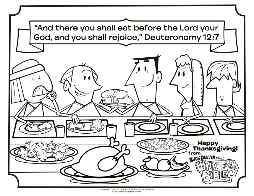 Thanksgiving Coloring Page Whats In The Bible