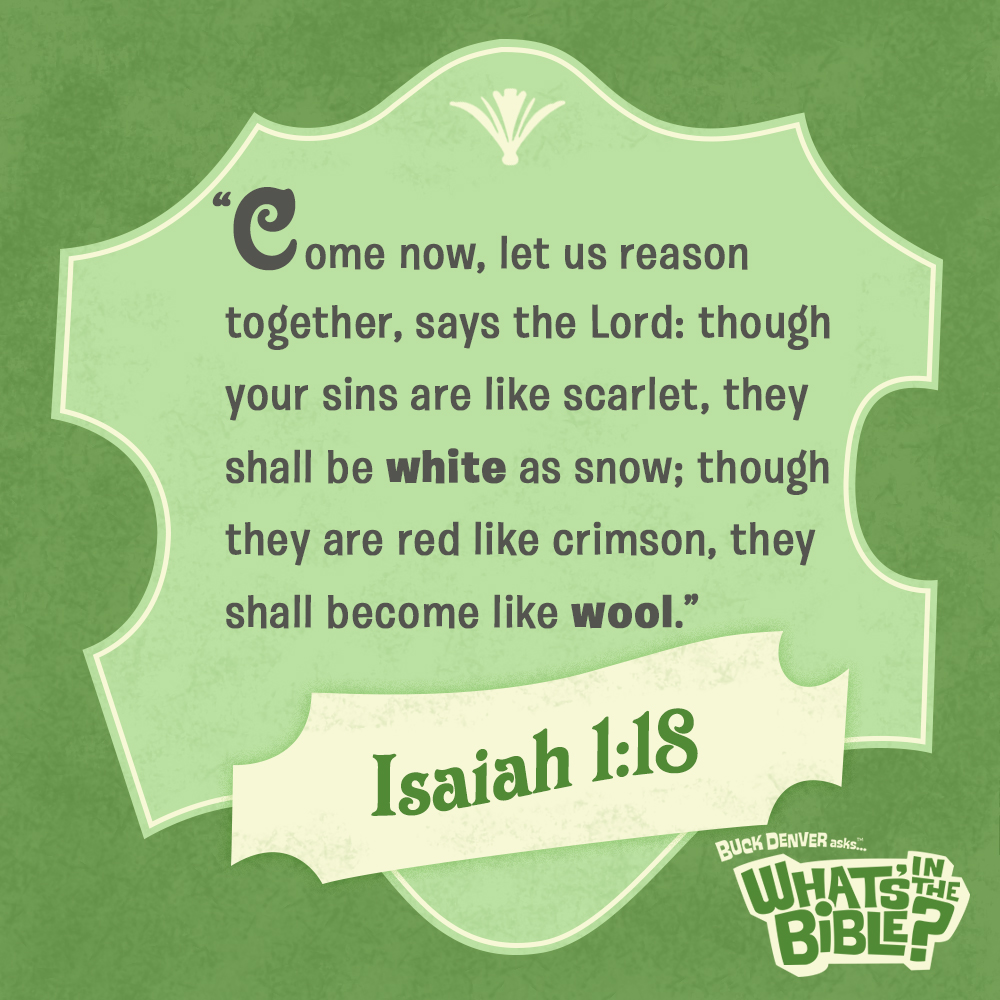 Isaiah 1:18 - Verse of the Day 8/31/14 - Whats in the Bible
