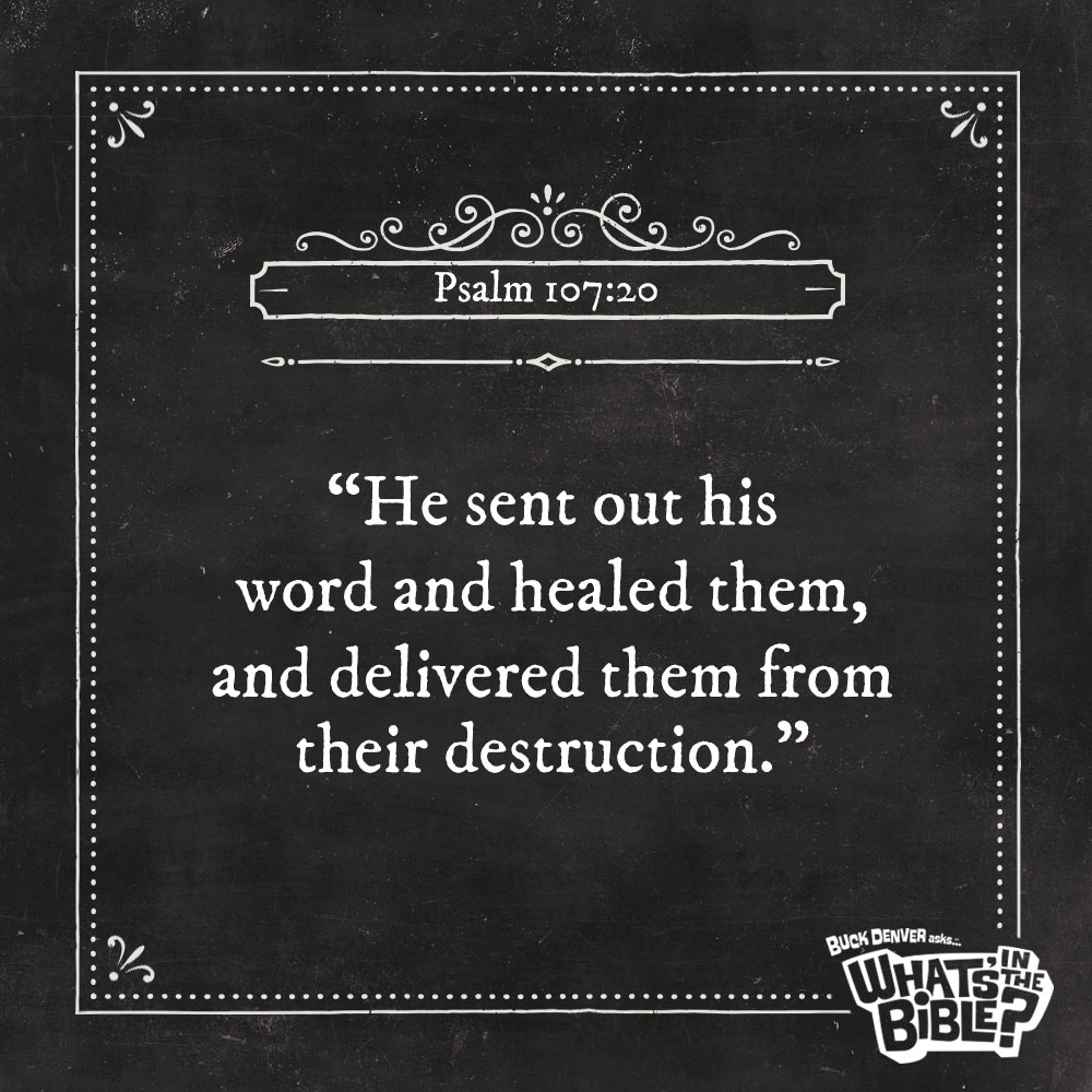 Psalm 107 20 Verse Of The Day 9 7 14 Whats In The Bible